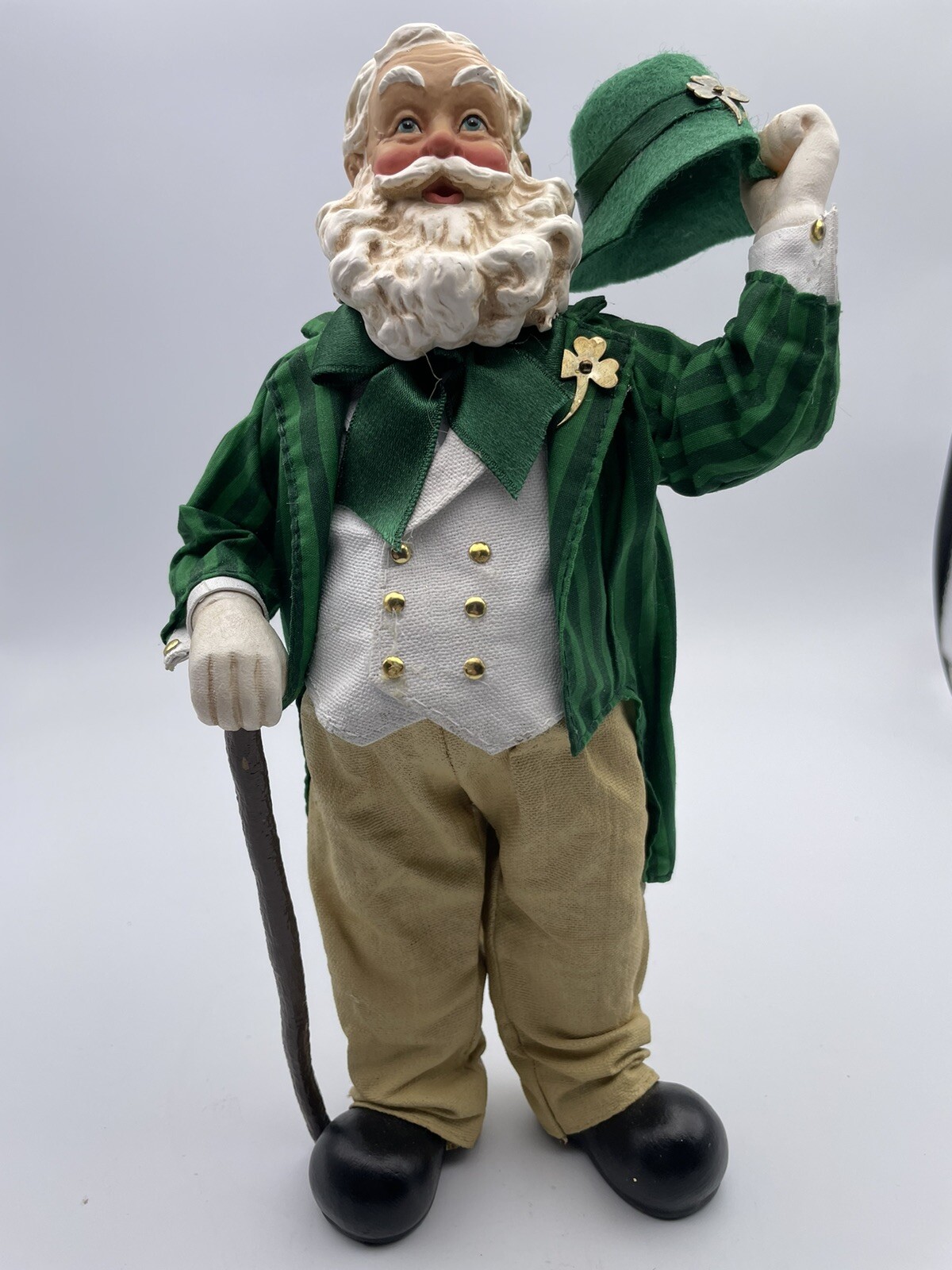 Irish Santa Christmas Figure Clothtique Possible Dreams Top O' The ...