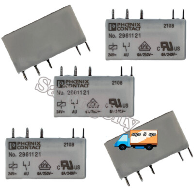 5PCS For Phoenix 2961121 Contact Single Miniature Power Relay 24VDC ...