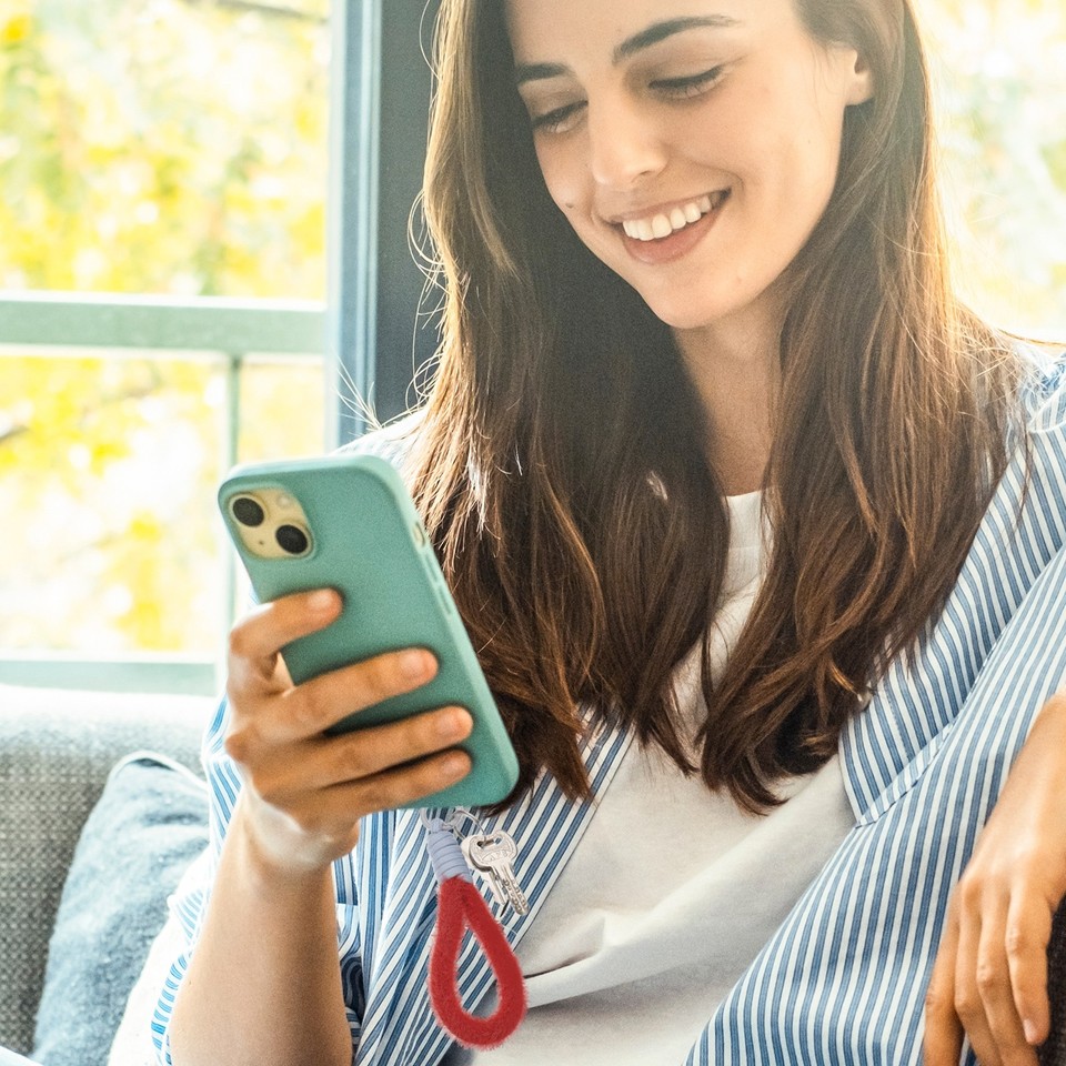Macrame Keychain Wristlet, 4Pcs Plush Keychain Bracelet, Yellow Orange ...
