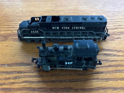LOT OF 2 N SCALE Diesel and STEAM LOCOMOTIVES Untested Estate Find | eBay
