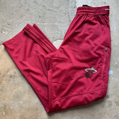 Vintage 90s ZipWay Miami Heat NBA Warm-Up Shooting Track Pants Red Men ...