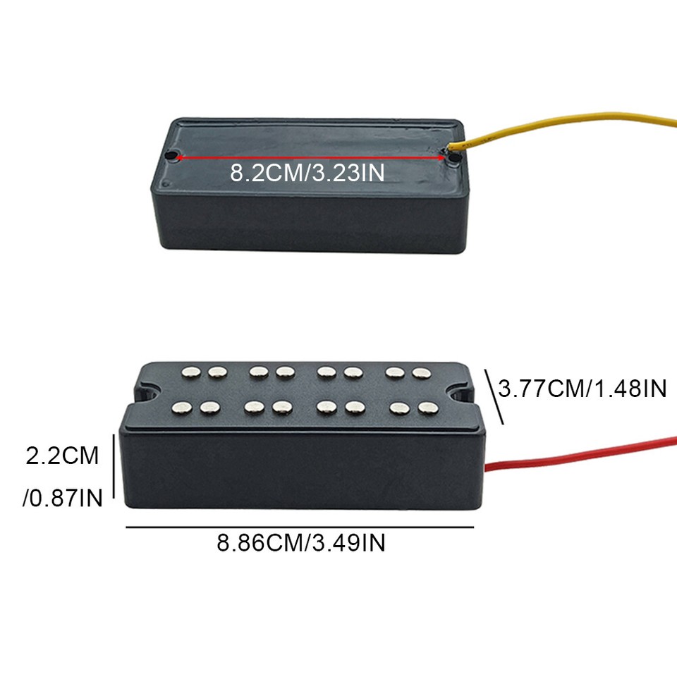 AU Bass Guitar Pickups Open 4/5 String Electric Bass Pickup Musical ...