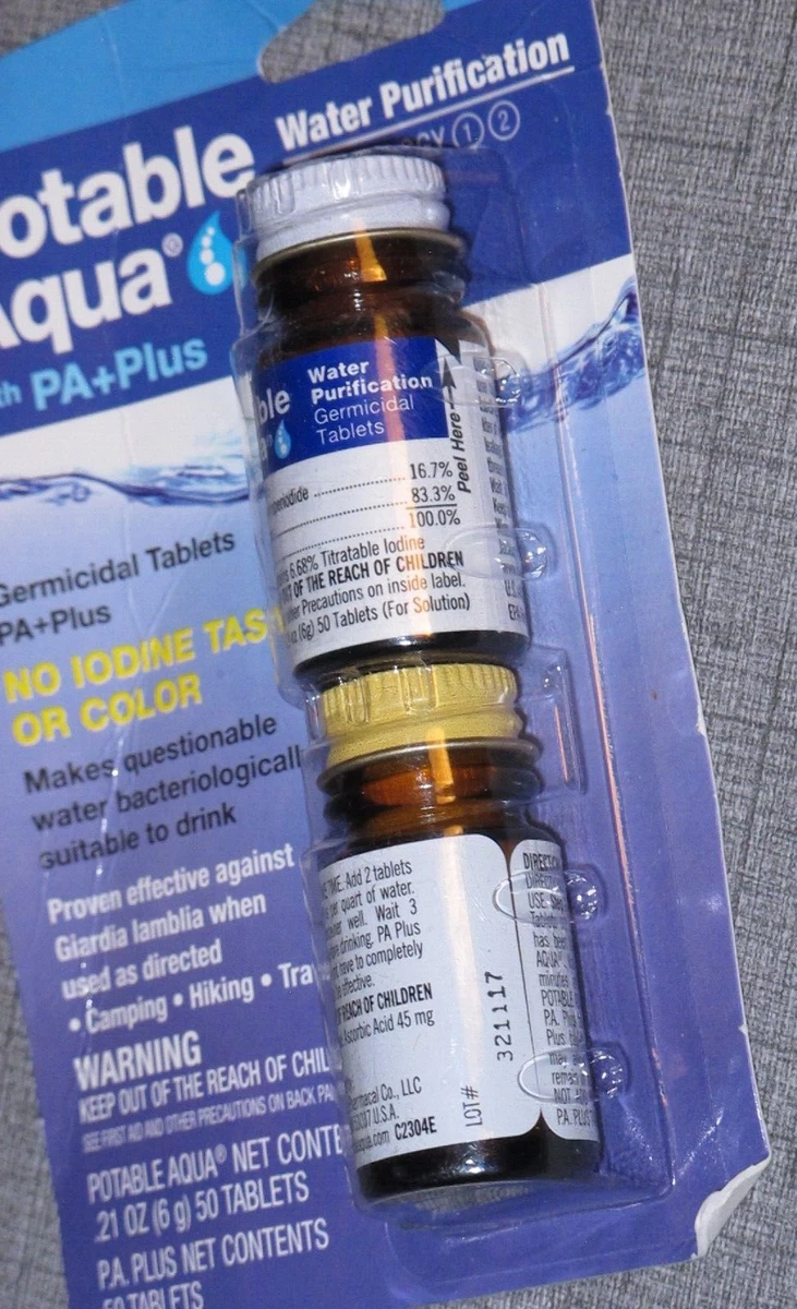 Water Purification Tablet Treatment Under The Microscope