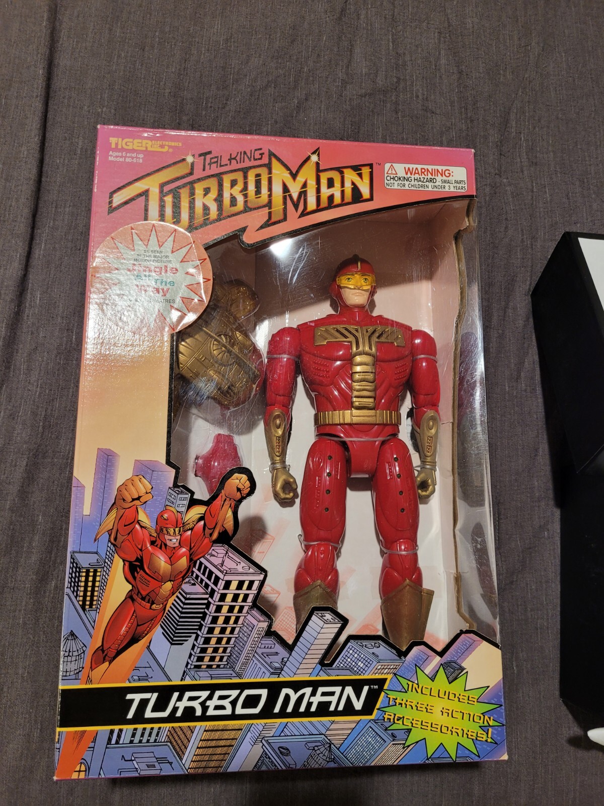 Tiger Electronics 80-618 1996 13 1/2in Talking Turbo Man Action Figure ...