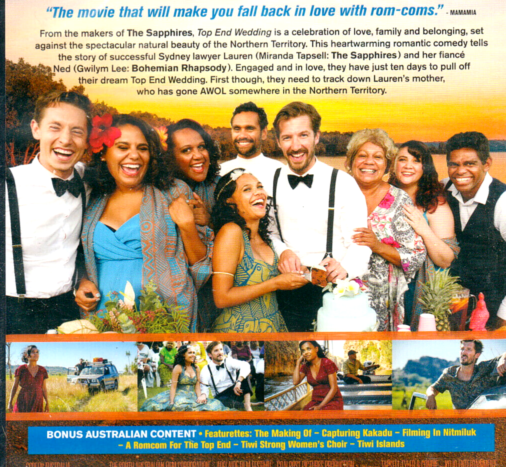 Top End Wedding (DVD, 2019) Australian Film Rom-Com Drama Miranda ...