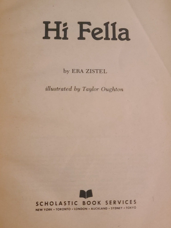 HI FELLA by Era Zistel 1977 Scholastic PB | eBay
