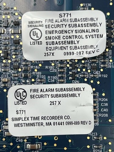 Simplex NAC Assembly Board 4100-5450 New | eBay