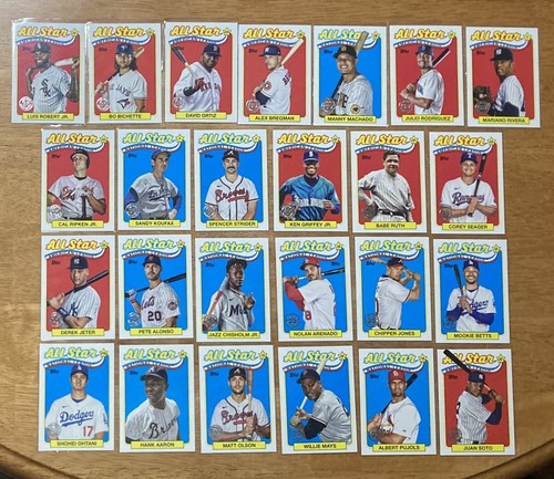 1989 TOPPS All-Stars Complete 50 Card Set 2024 Topps series 2-Mantle ...