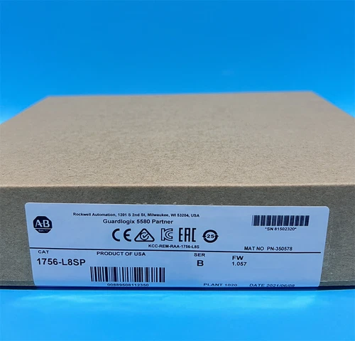 Allen-Bradley New Factory Sealed AB 1756-L8SP GuardLogix 5580 Partner ...