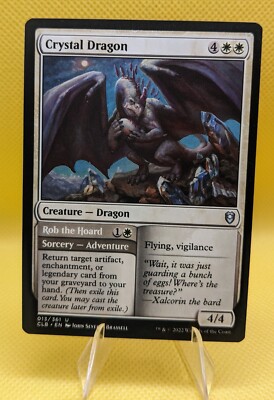 MTG Crystal Dragon Rob the Hoard Commander Legends: Battle for Baldur's ...