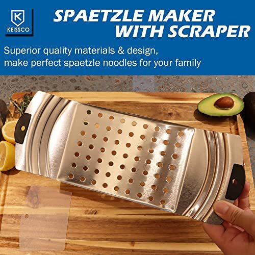 Premium Grade Stainless Steel Spaetzle Maker Spaetzle Plane With Pastry ...