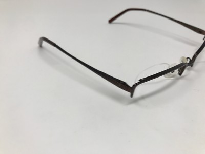 Eco Eyeglass Frame Optics Mod 1015 51/18/135 Brown Half Rimless BP09 | eBay