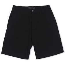 Oakley Rifle 2.0 Short Mens 32 M Jet Black Plain Casual Dress Shorts ...