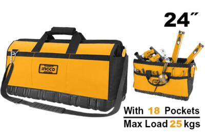 Ingco Tool Bag 610Mm W/Reinforced Base Max load：25kg- HTBG04 | eBay ...