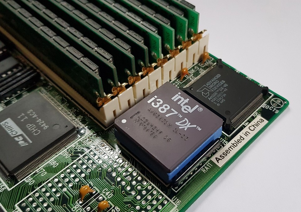 Intel A80387DX 16-33 Math Co-Processor vintage FPU for 80386 | eBay