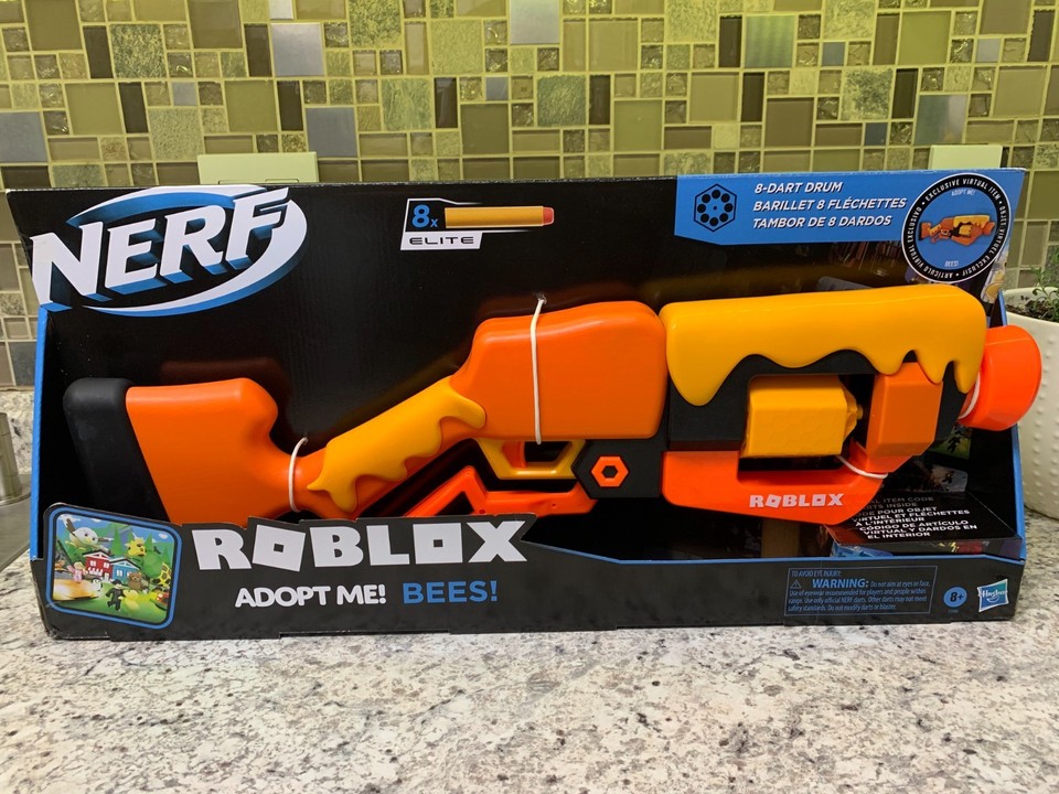 ROBLOX NERF DART GUN ADOPT ME BEES **VIRTUAL CODE INCLUDED** BRAND NEW ...