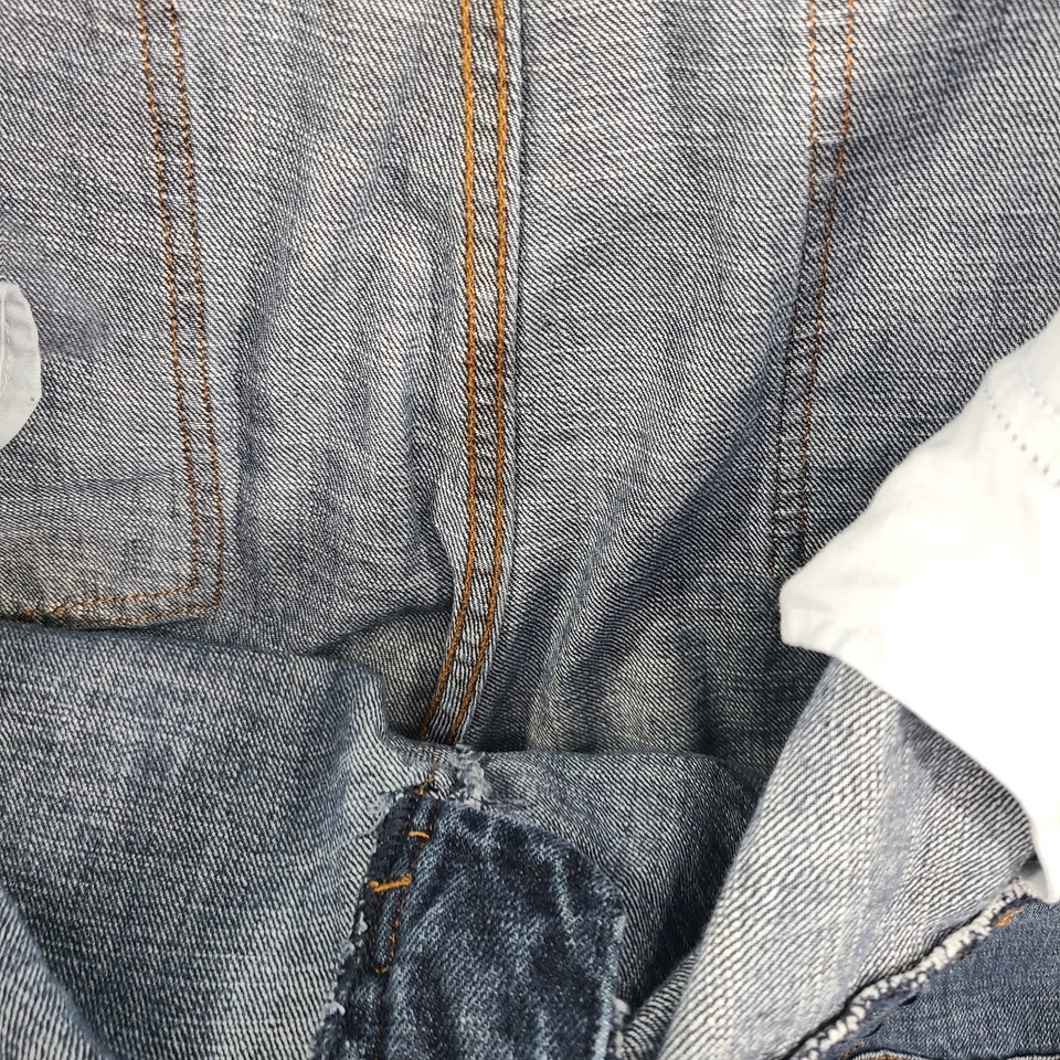 Vtg Foot Locker Long Baggy Capri Denim Shorts Mens 40 Blue 21" Inseam ...