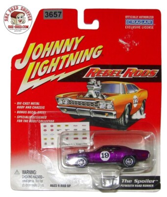 Johnny Lightning Rebel Rods The Spoiler 1972 Plymouth Road Runner - Hot ...
