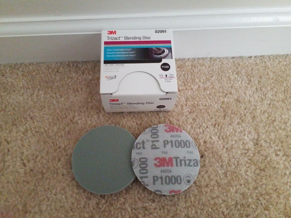3M Trizact Hookit Foam Discs 3" 1000•3000•5000•8000 grit. 8 Disc Kit | eBay