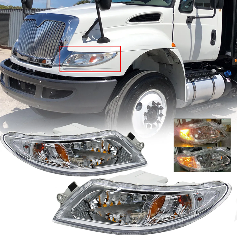 2002-2019 International Truck 4100 4200 4300 4400 8500 8600 Headlights ...
