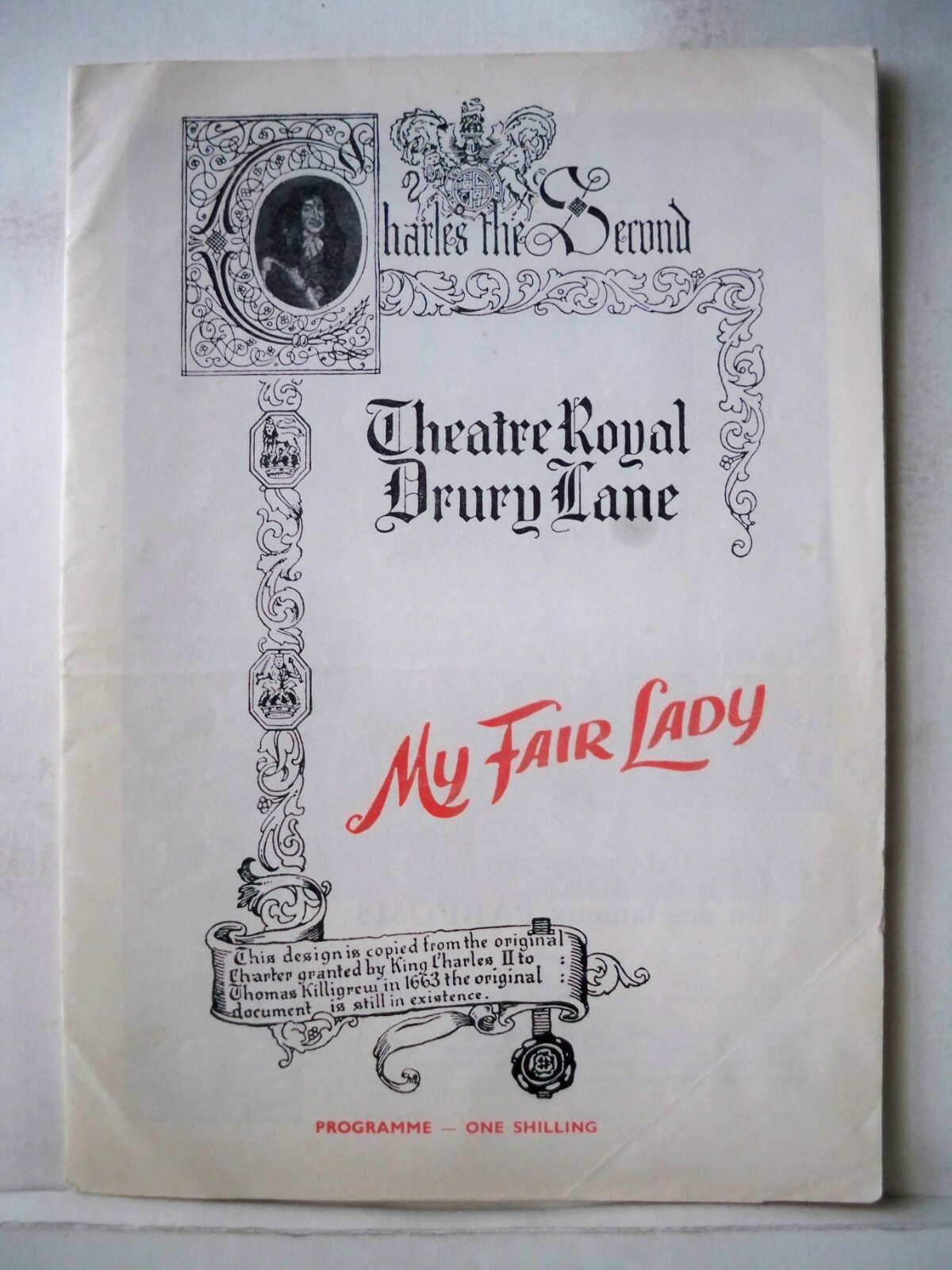 MY FAIR LADY Playbill ALEC CLUNES / ANNE ROGERS / JAMES HAYTER London ...