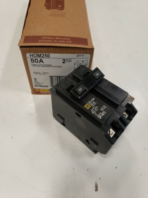 Square D HOM250 50 A Miniature Circuit Breaker for sale online | eBay