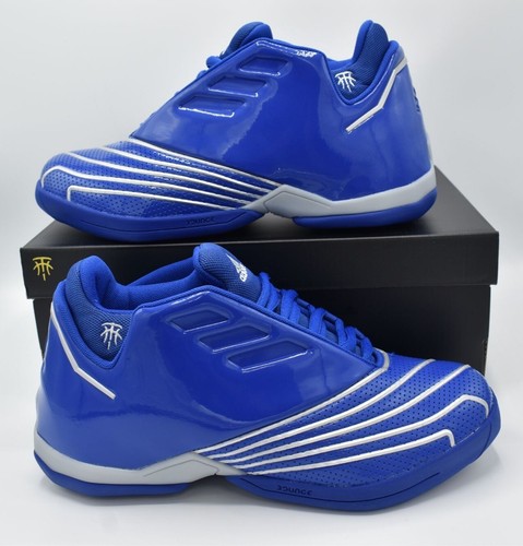 Adidas Mens 7.5 Womens 8.5 TMAC 2 Restomod Blue Silver Basketball Shoes ...