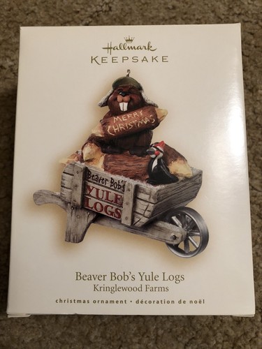 New 2007 Beaver Bob’s Yule Logs Kringlewood Farms Hallmark Ornament | eBay
