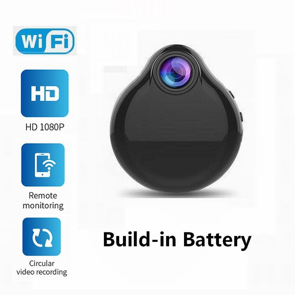 HD 1080P Secret Wearable Mini WIFI Camera Video Voice Recorder Necklace ...