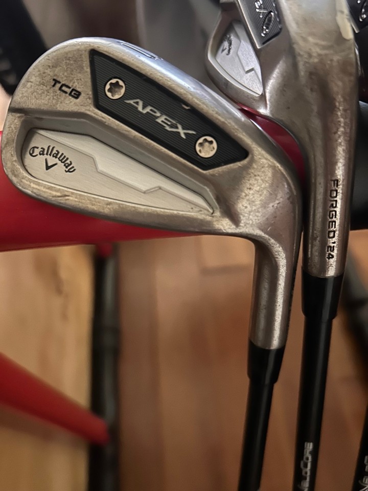 Callaway Apex TCB 24 raw iron set 4-10, Fujikura Axiom 105 S shafts | eBay