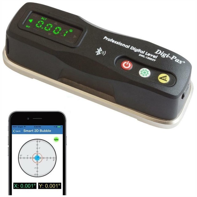 Master Machinist Level Digital Inclinometer Dual Axis Wireless Smart ...