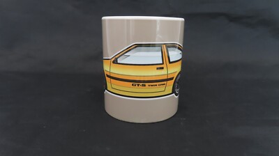 AE86 Trueno GT-S Twin Cam Yellow Car on Beige Mug Cup - Great Condition ...