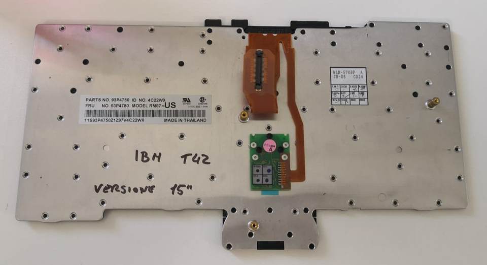Original Keyboard For IBM ThinkPad T42 - 2373 Version With 15" Screen ...