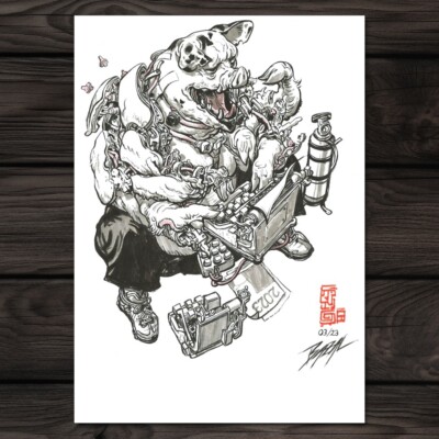Angel Bazal - Kim Jung Gi Tribute #1 - Illustration | eBay