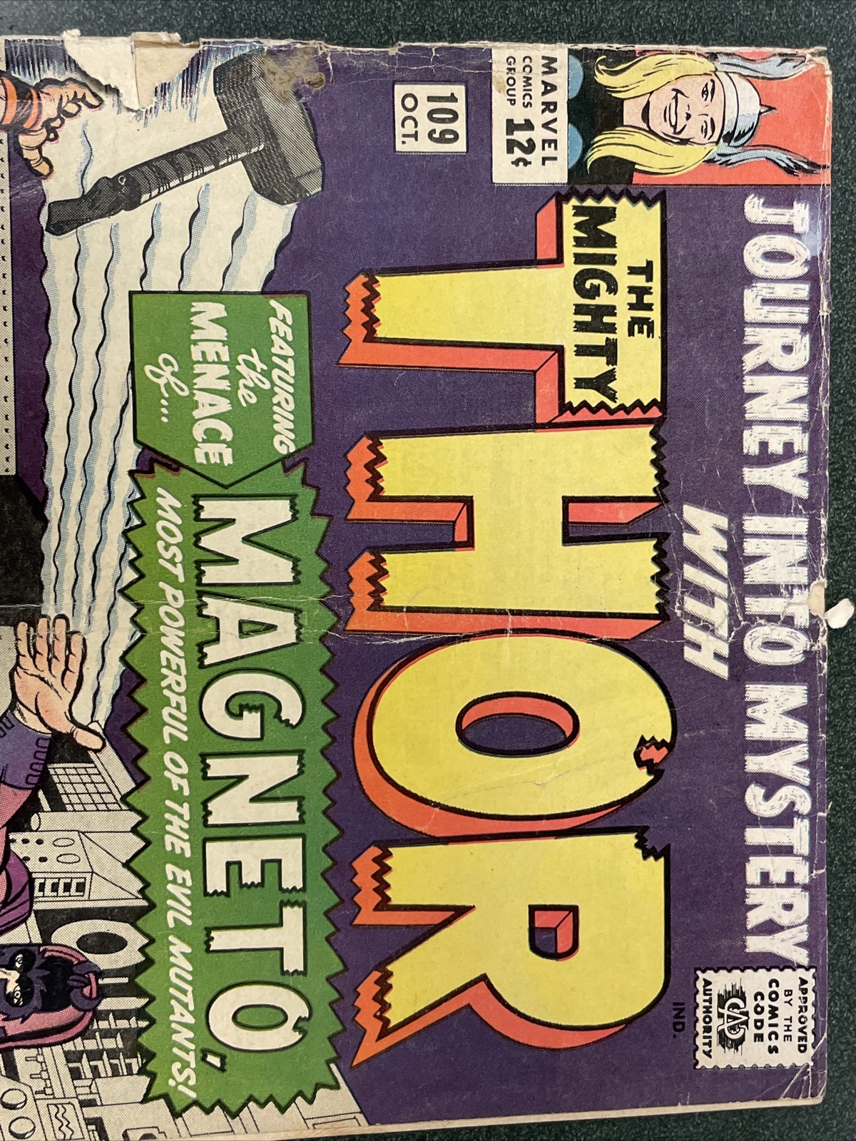 Journey Into Mystery #109 (Marvel, 1964) Thor vs Magneto Jack Kirby VG ...