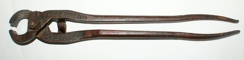 Old Antique WORDEN Chain Tool Blacksmith Wrench Tongs Wire Cutter 1928 ...