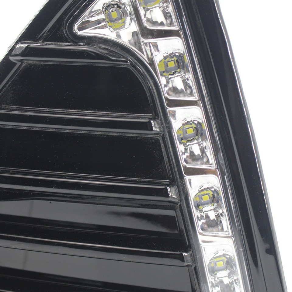 For Ford Focus 2011-2014 Front Bumper Grille LED DRL Daytime Running ...