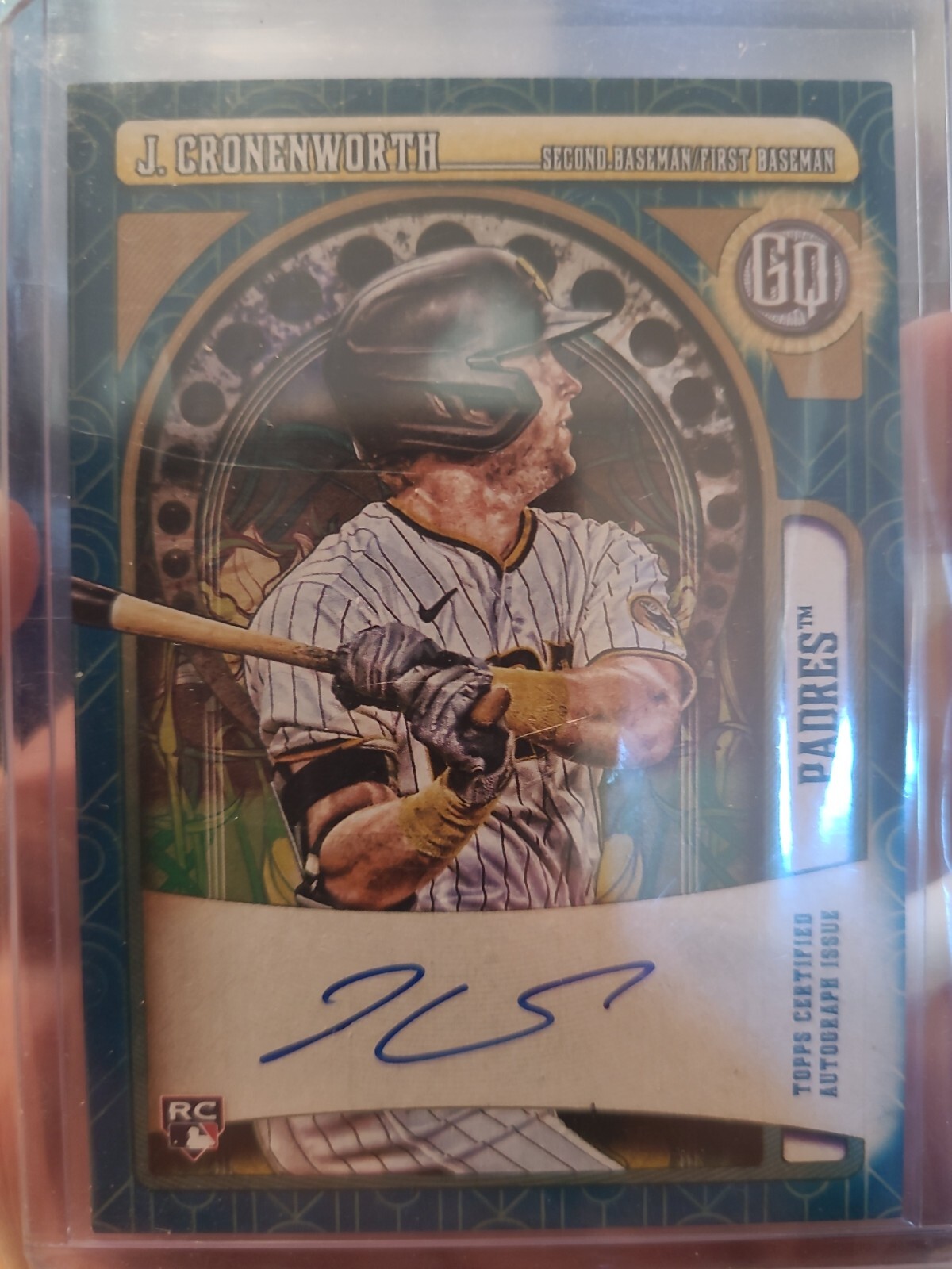 2021 Topps Gypsy Queen Jake Cronenworth RC Blue Auto #22/99. Card GQA ...