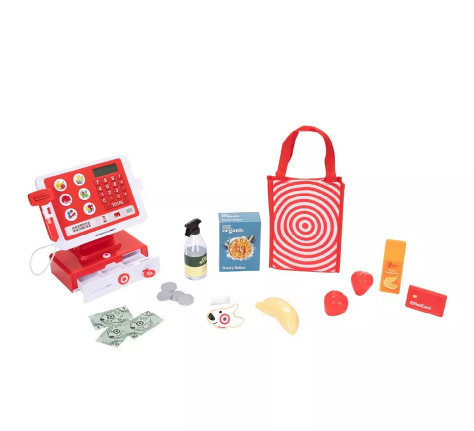 Target Store Cash Register with Accessories Kids Pretend Toy Shopping ...