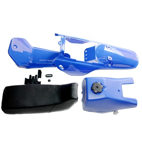 BLUE Plastics Fender Fairing Seat Fuel Tank Yamaha PEEWEE 80 PW80 PY80 ...