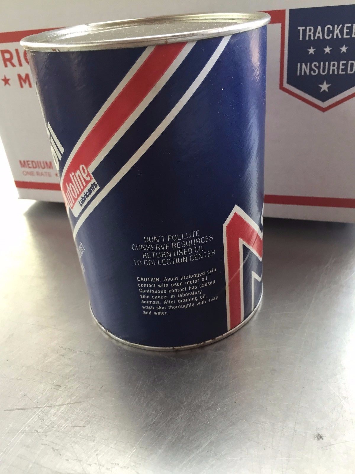 Vintage Antique Autoline Lubricants Motor Oil Baltimore Maryland Sign ...