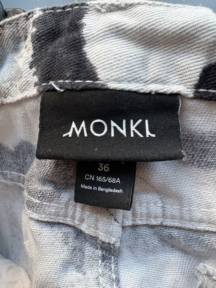 Monki Abstract Print Straight Leg Jeans | eBay UK