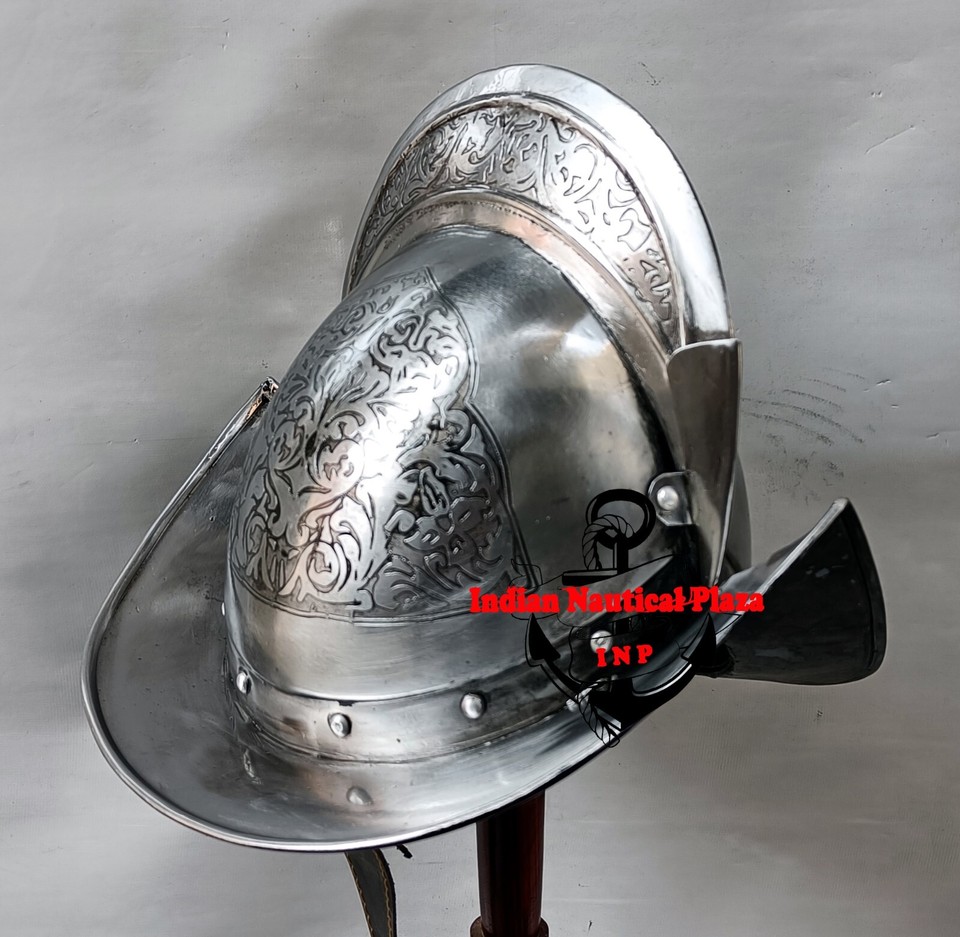 Conquistador Helmet Conquistador Medieval Costume Spanish Morion Helmet ...