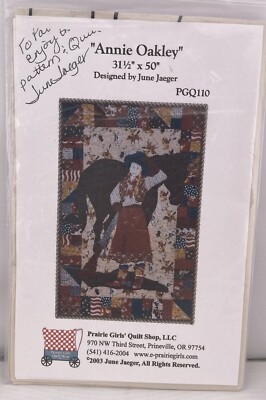 “Annie Oakley” Quilt Pattern Designed by June Jaegar Prairie Girls’ | eBay