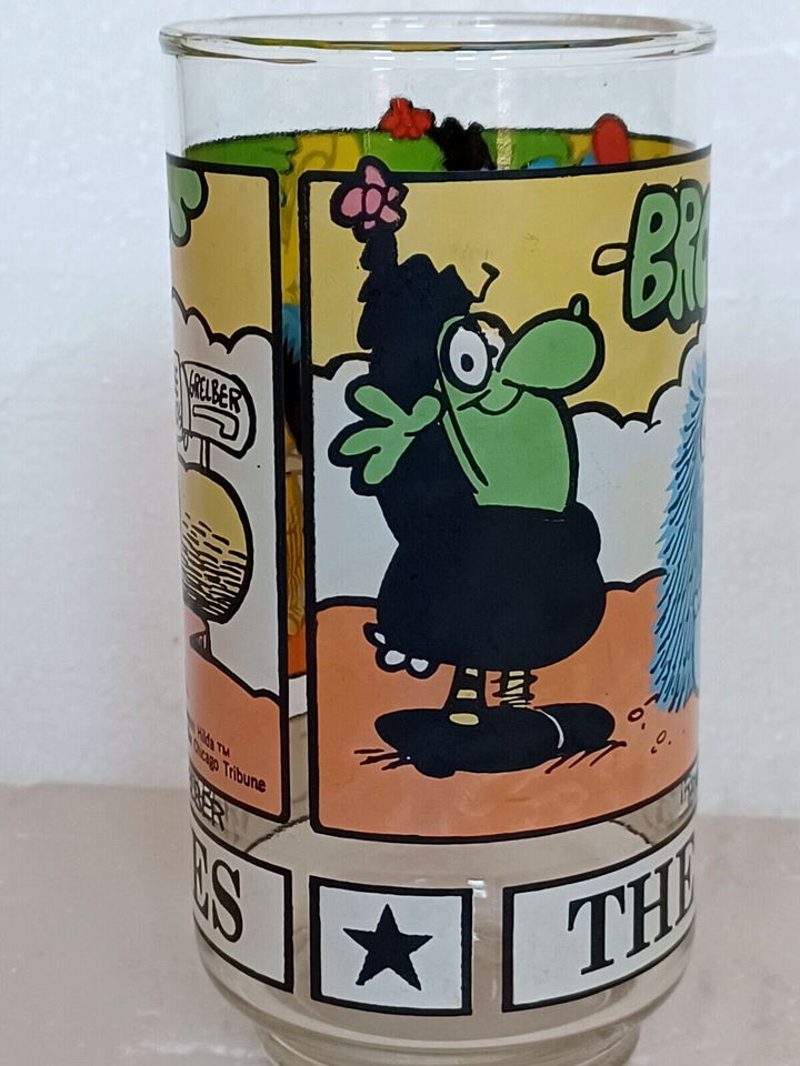 Broom Hilda Grelber Character Glass 1976 The Sunday Funnies Russell ...