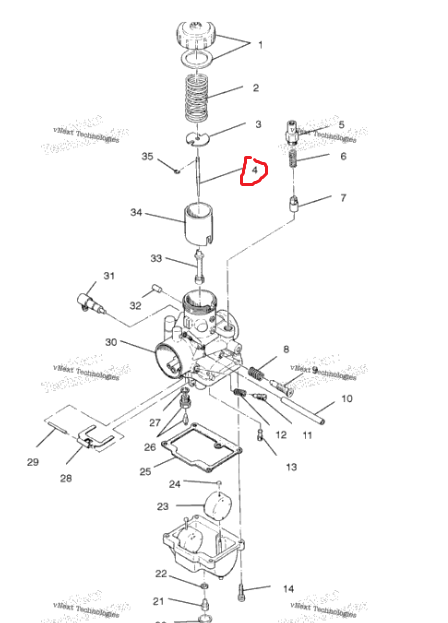 1 NEW OEM POLARIS 2000-2006 INDY TRAIL RMK 550 CARBURETOR JET NEEDLE ...