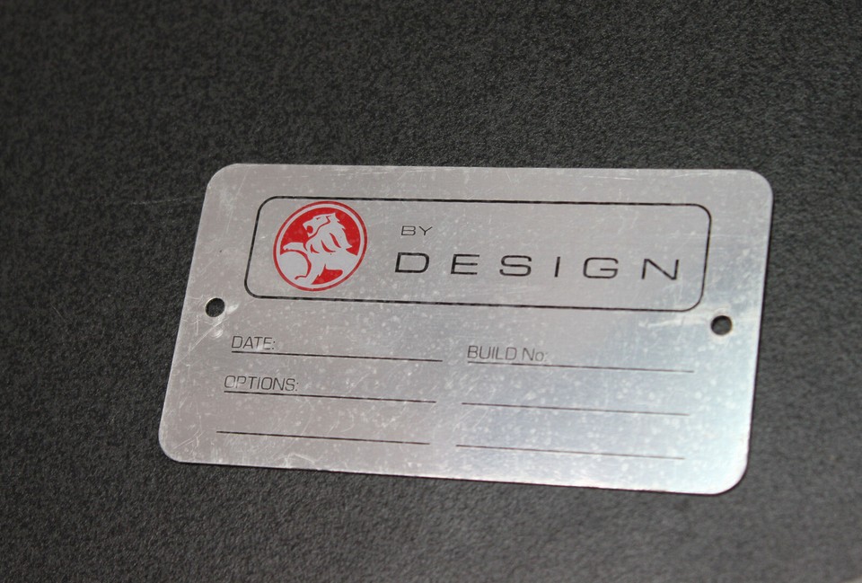 Holden Commodore VT VX VY VZ Holden By Design ID Tag & Window Stickers ...