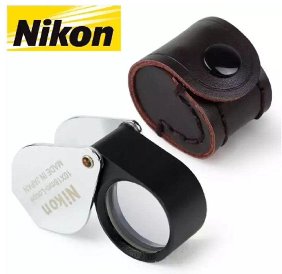 Nikon Full HD 10x18 mm Lens Jewellers Eye Amulet Loupe Folding Pocket ...