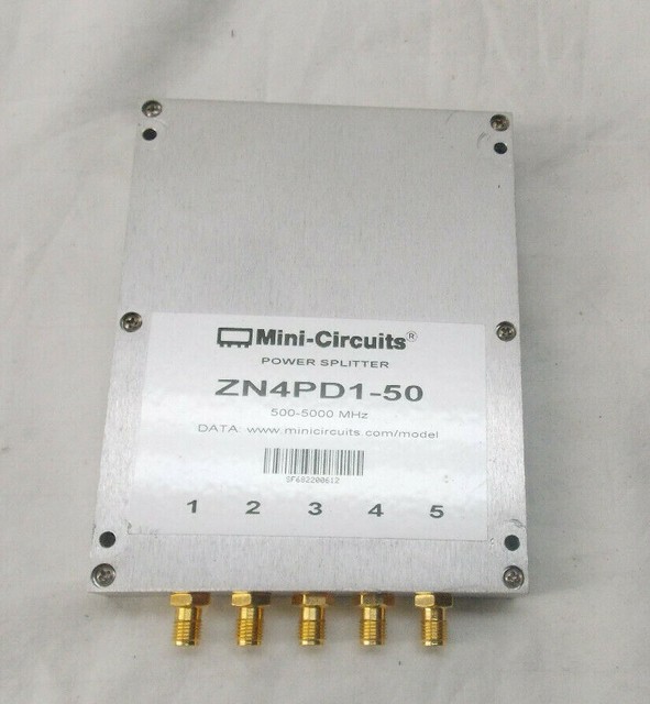 RF Power Splitter Combiner 4 Way 500 to 5000mhz Zn4pd1-50 Mini-Circuits ...