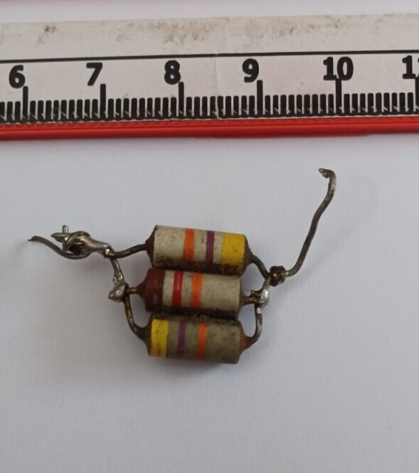 Vintage Resistors x 3 - each with three coloured bands (no 219) | eBay UK